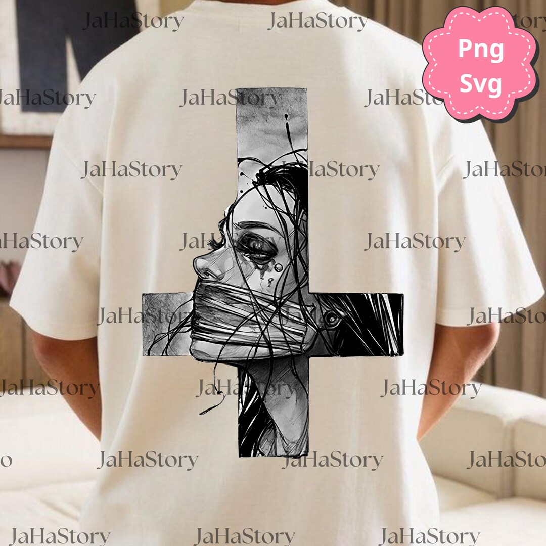 Hopeless Lady Was Crucified PNG Svg for Circut, Dark Humor Nun Graphic ...