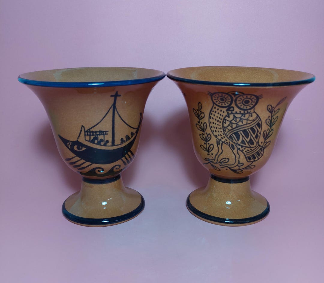 Pythagoras Ship Owl Design Pythagorean Cup Fair Cup of Justice 2 Cups ...