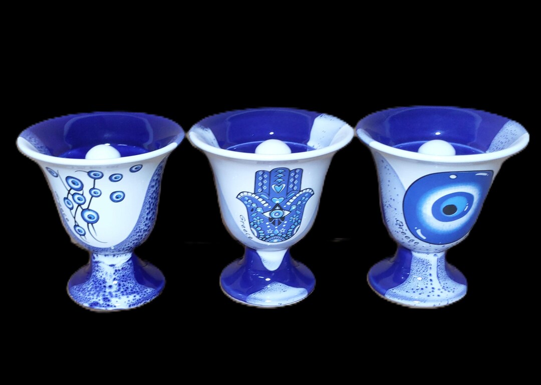 Pythagorean Eye Theme Cup Fair Cup of Justice Color Dark Blue 3 Cups ...