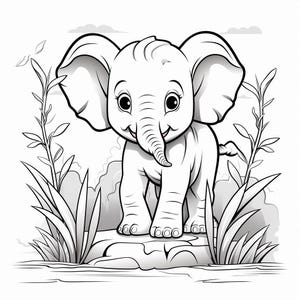 Jungle Friends Coloring Pack – 10 Fun Animal Printables for Kids - Etsy