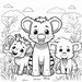 Jungle Friends Coloring Pack – 10 Fun Animal Printables for Kids - Etsy
