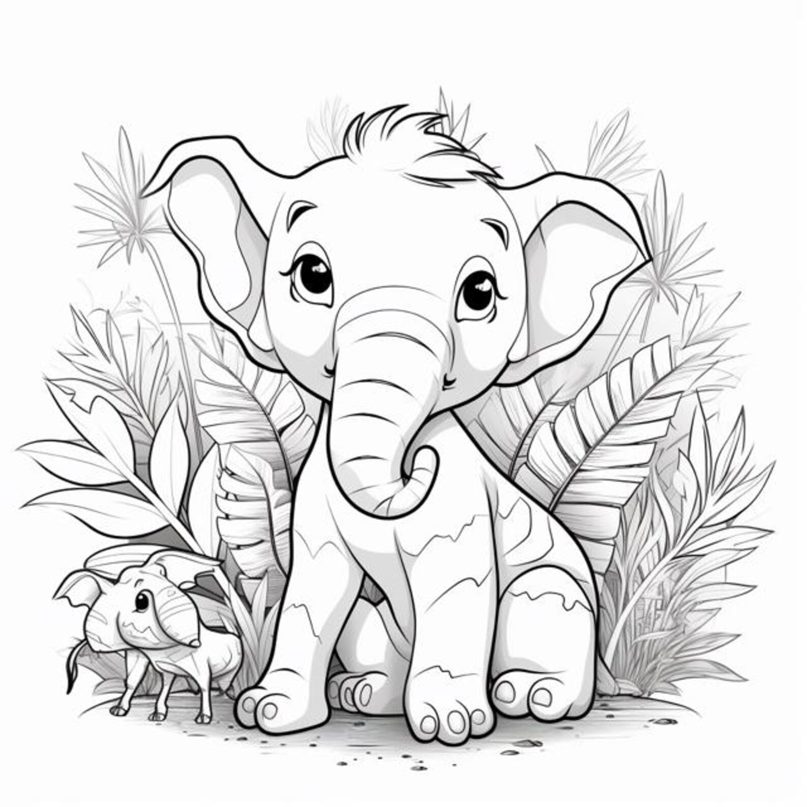 Jungle Friends Coloring Pack – 10 Fun Animal Printables for Kids - Etsy