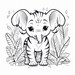 Jungle Friends Coloring Pack – 10 Fun Animal Printables for Kids - Etsy
