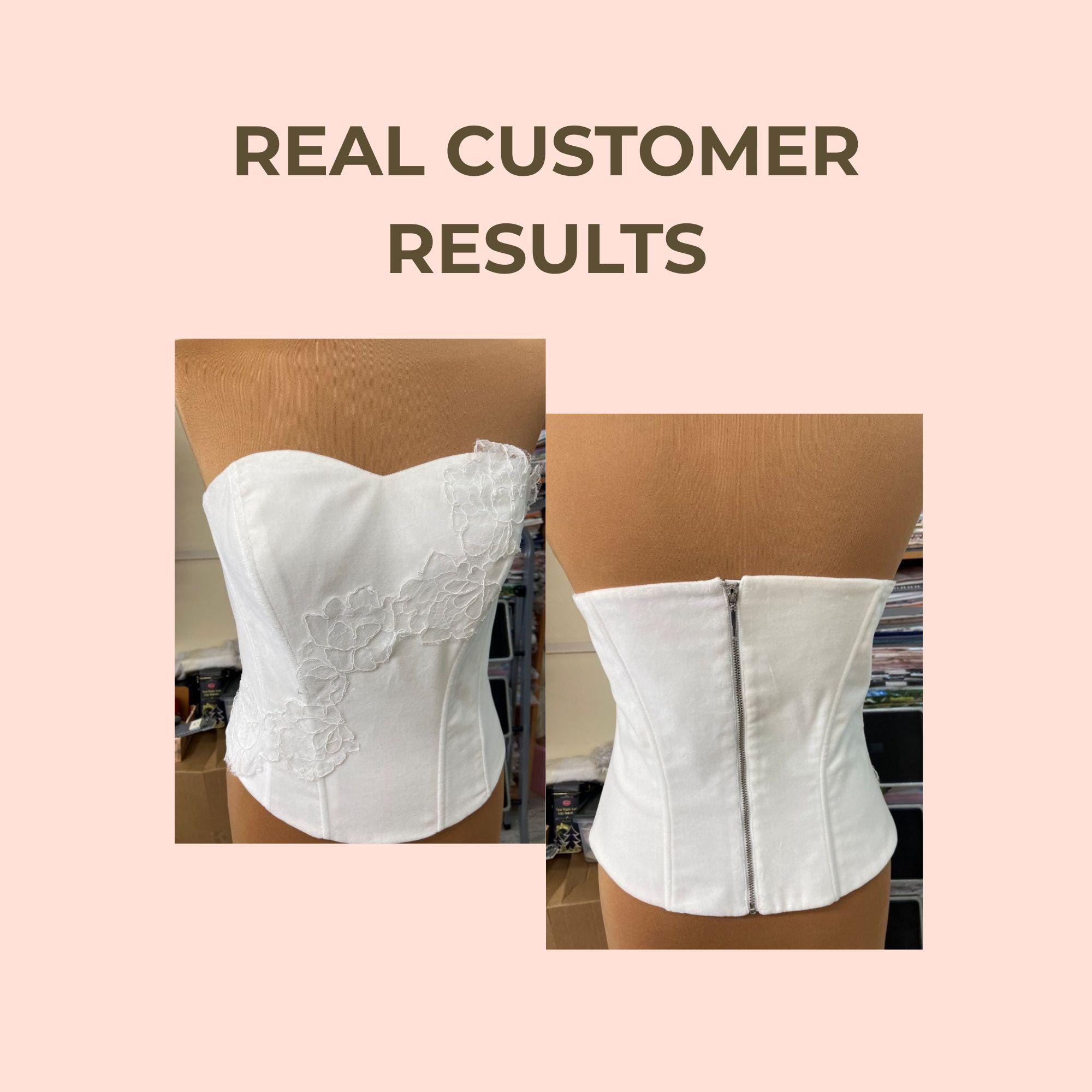 Plus Size Corset Sewing Pattern PDF Curvy Bustier Tutorial US 14W-32W ...