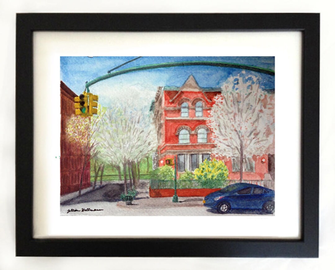 Art Print of "spring on 115th Street" Harlem NYC Watercolor Painting - Etsy