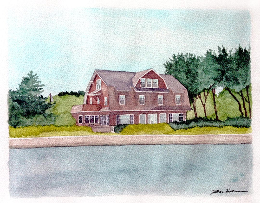 Custom House Portrait, House Portraits, Custom Painting of House ...