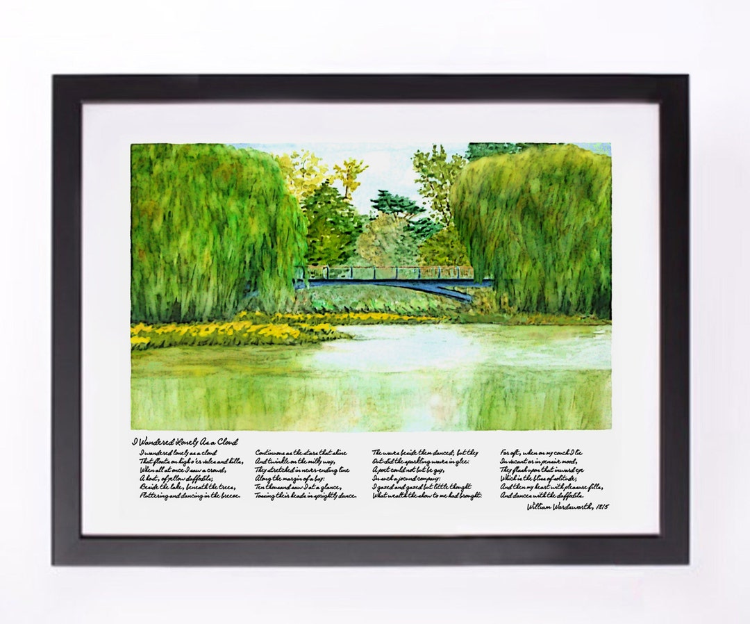 Special Occasion Present Poem & Painting... "i Wandered Lonely as a ...