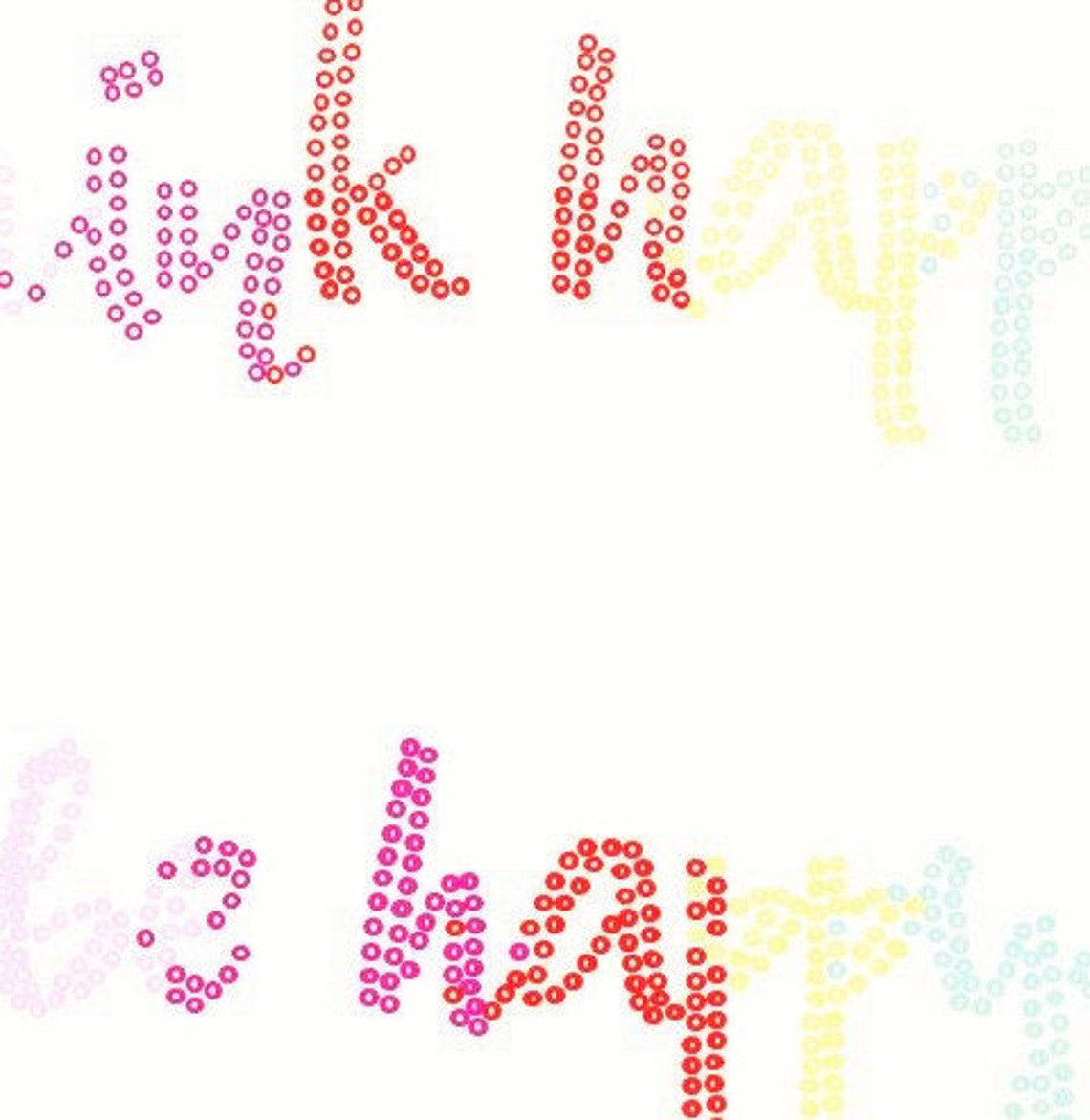 Think Happy Be Happy Embroidery Pattern DIY Hoop Art PDF - Etsy