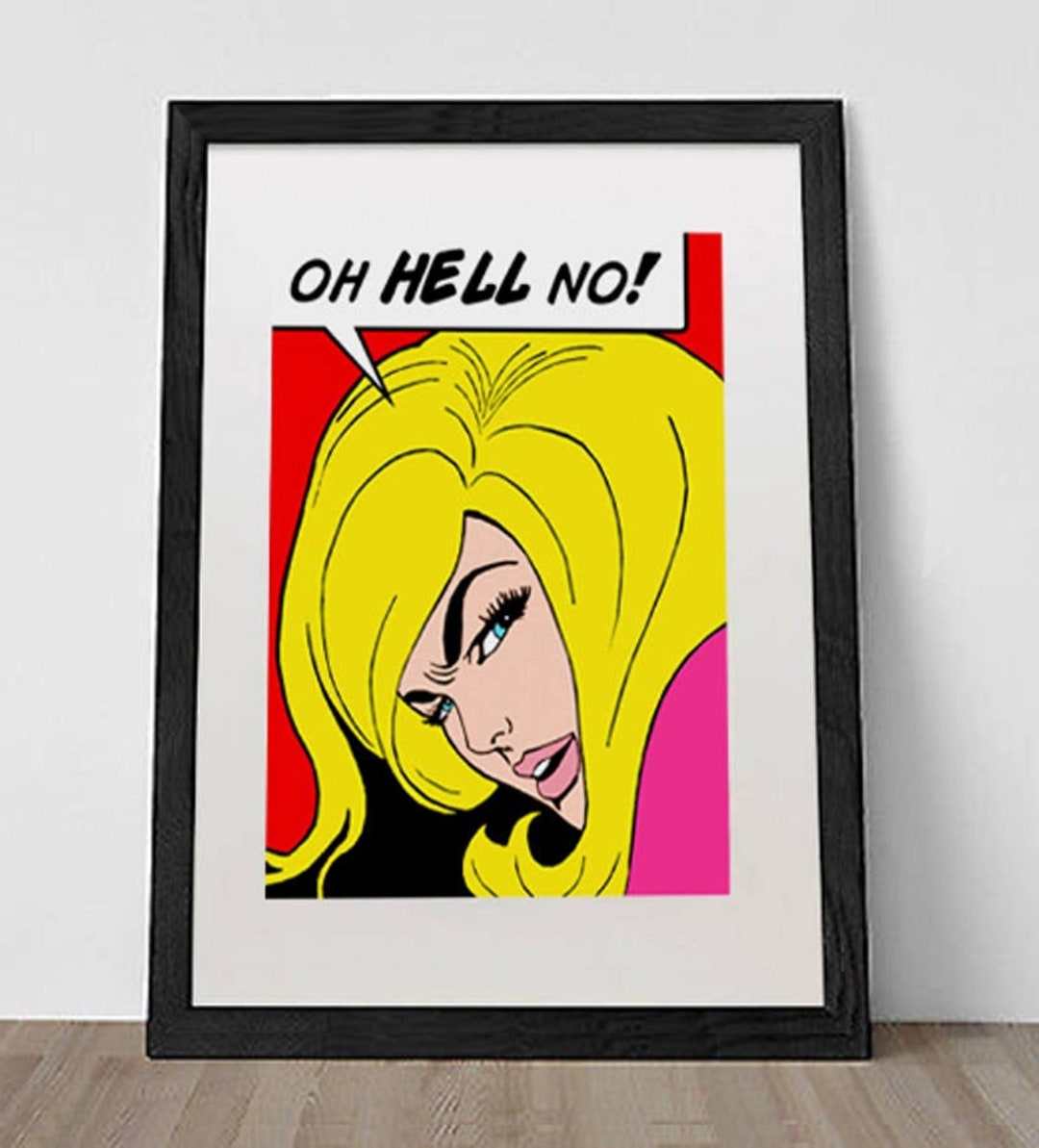 Me Too Poster, Pop Art Print, Roy Lichtenstein Style, Comic Art, Angry ...