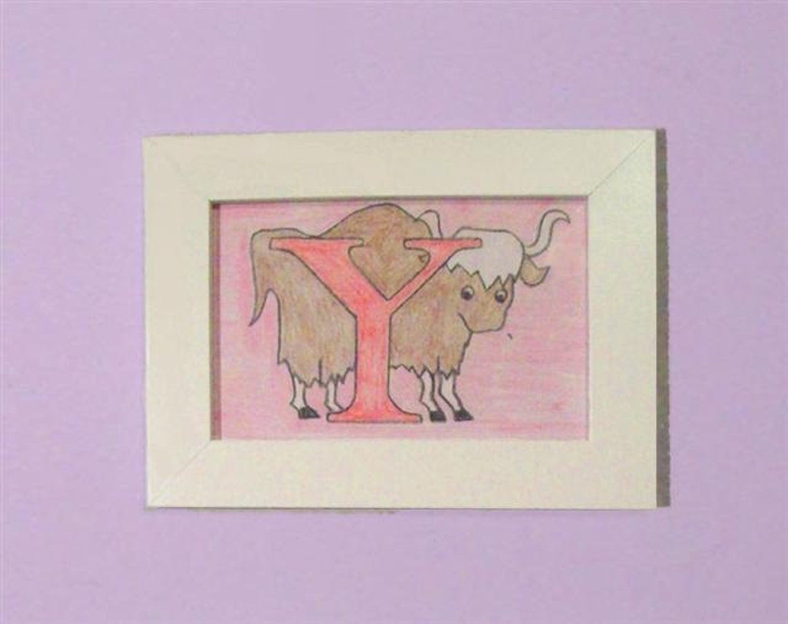 Animal Alphabet Art | Etsy