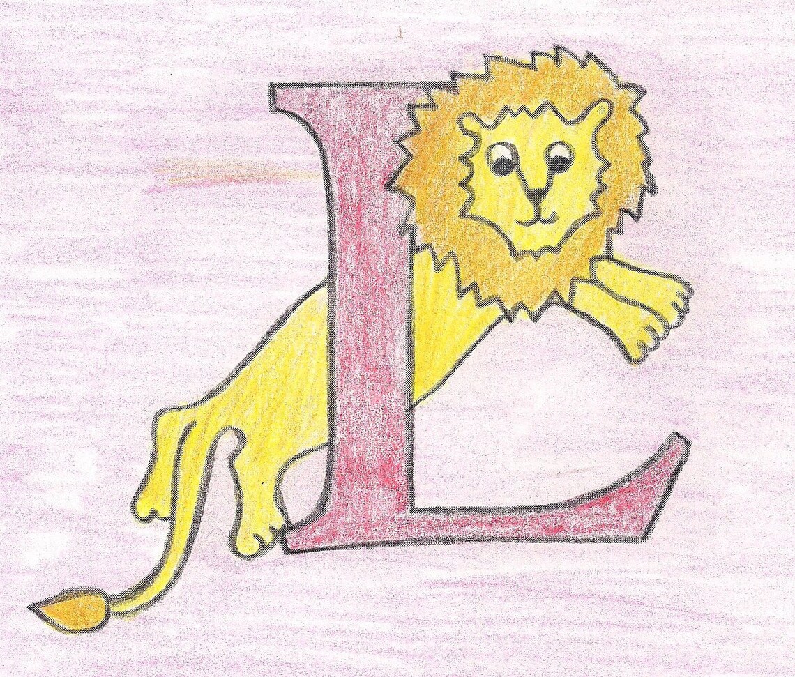 Animal Alphabet Art - Etsy