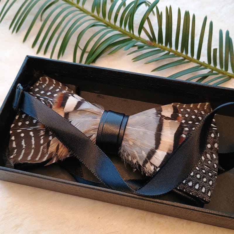 Feather Bow Ties - Etsy