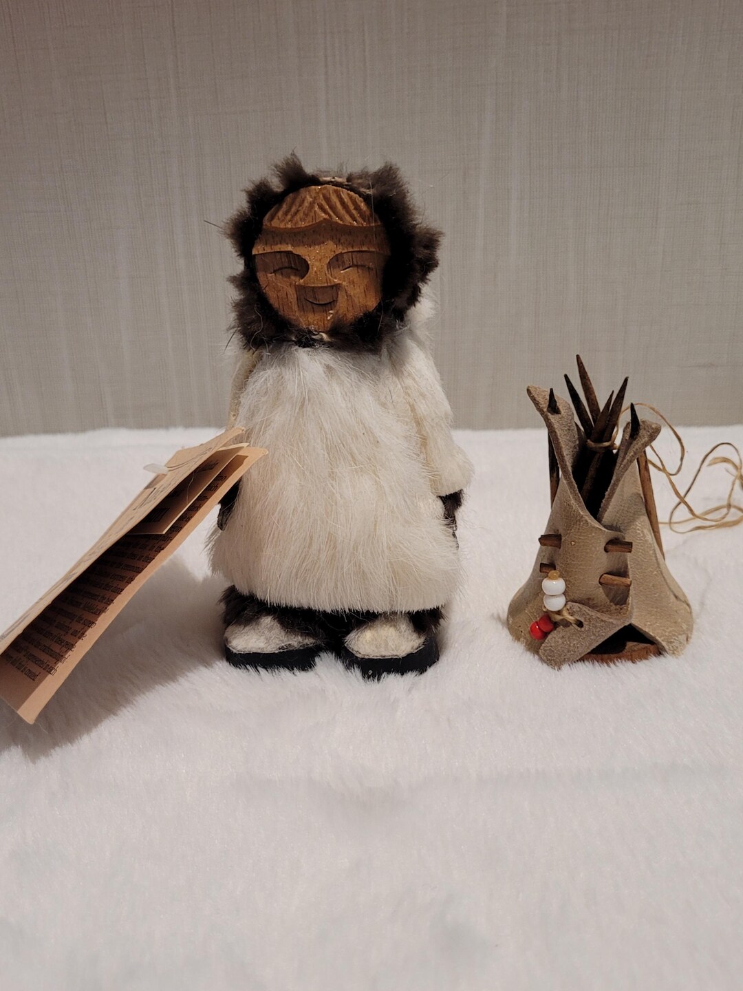 Vintage Memeluck Alaska Eskimo & Teepee Christmas Ornament Set - Etsy