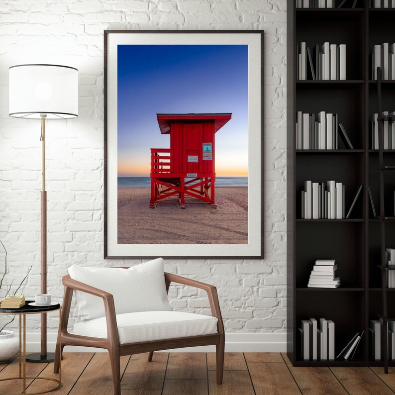Siesta Key Beach Wall Art | Sunset Photography Print | Lifeguard Stand ...