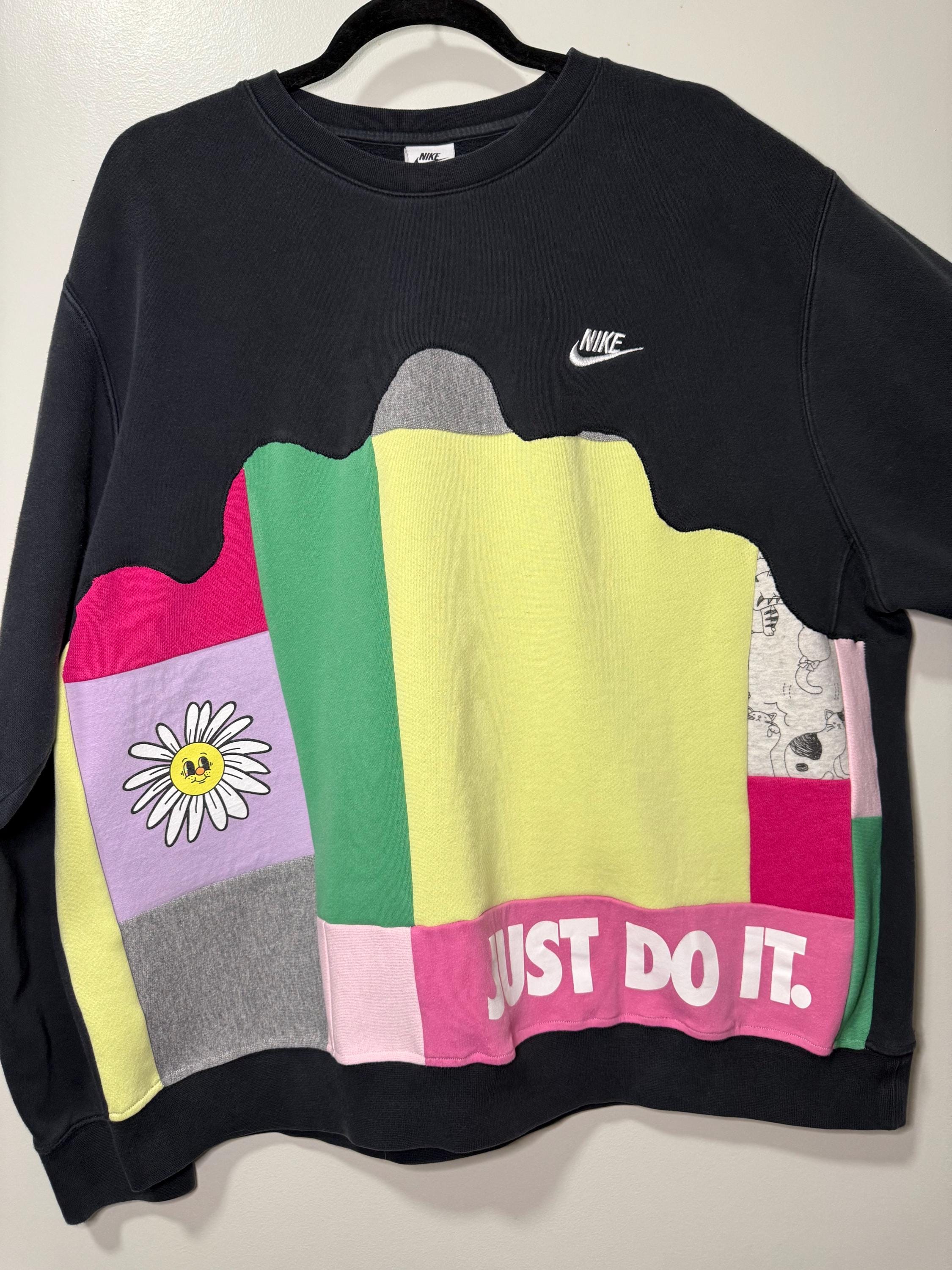 Nike Upcycled Reworked Crewneck - Etsy