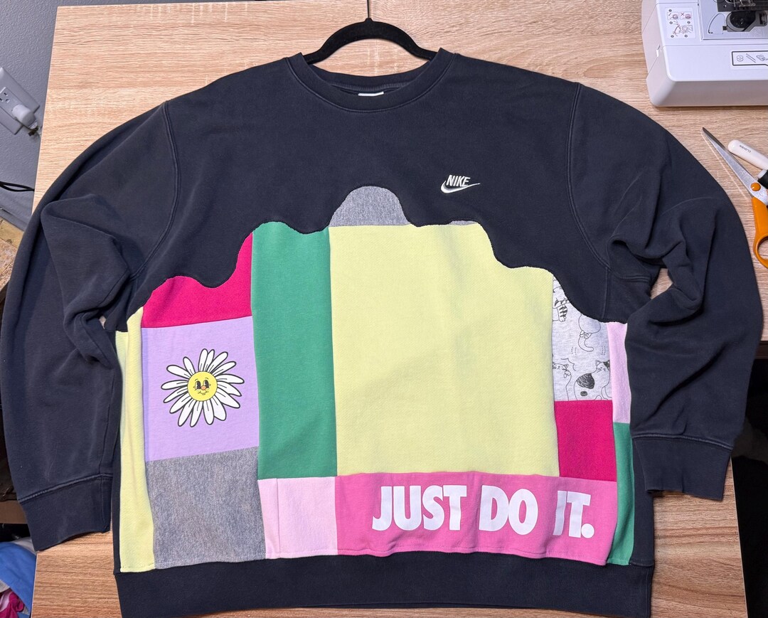 Nike Upcycled Reworked Crewneck - Etsy