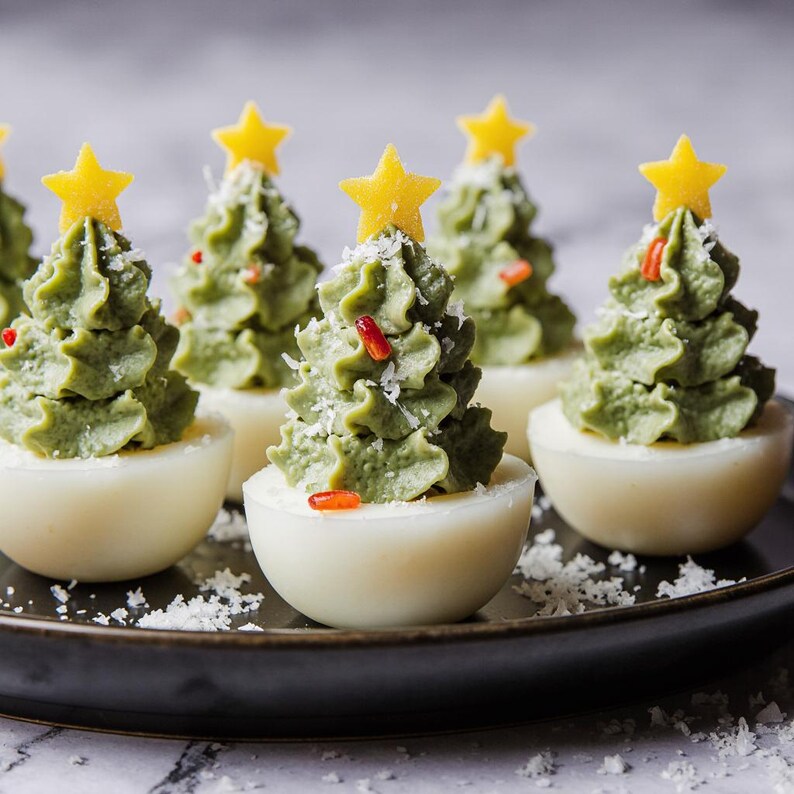 Recipe for Christmas Tree Deviled Eggs,holidayappetizers,partysnacks ...
