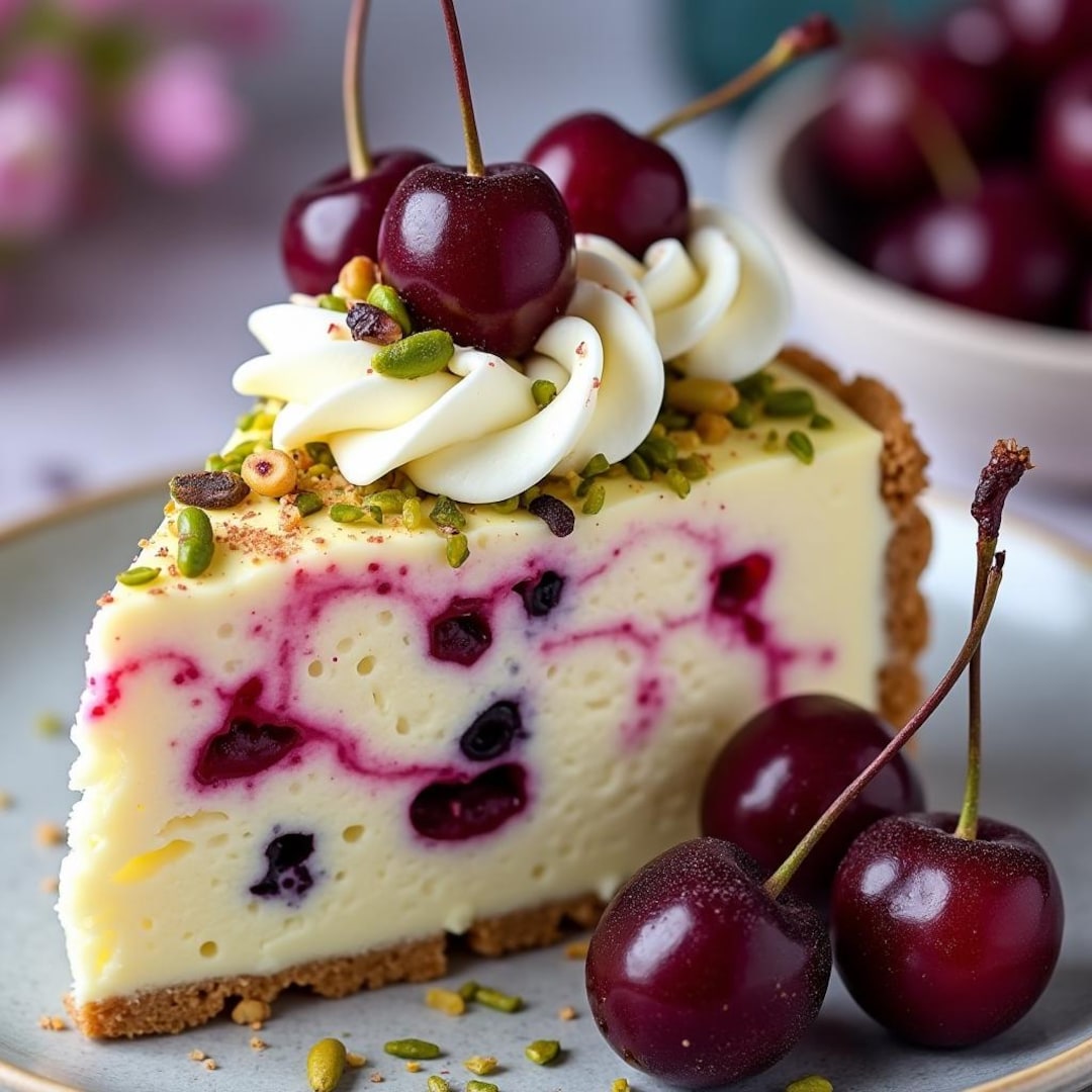 BEST RECIPE FOR Luscious Lemon-lime Cherry Pistachio Cheesecake Recipe ...