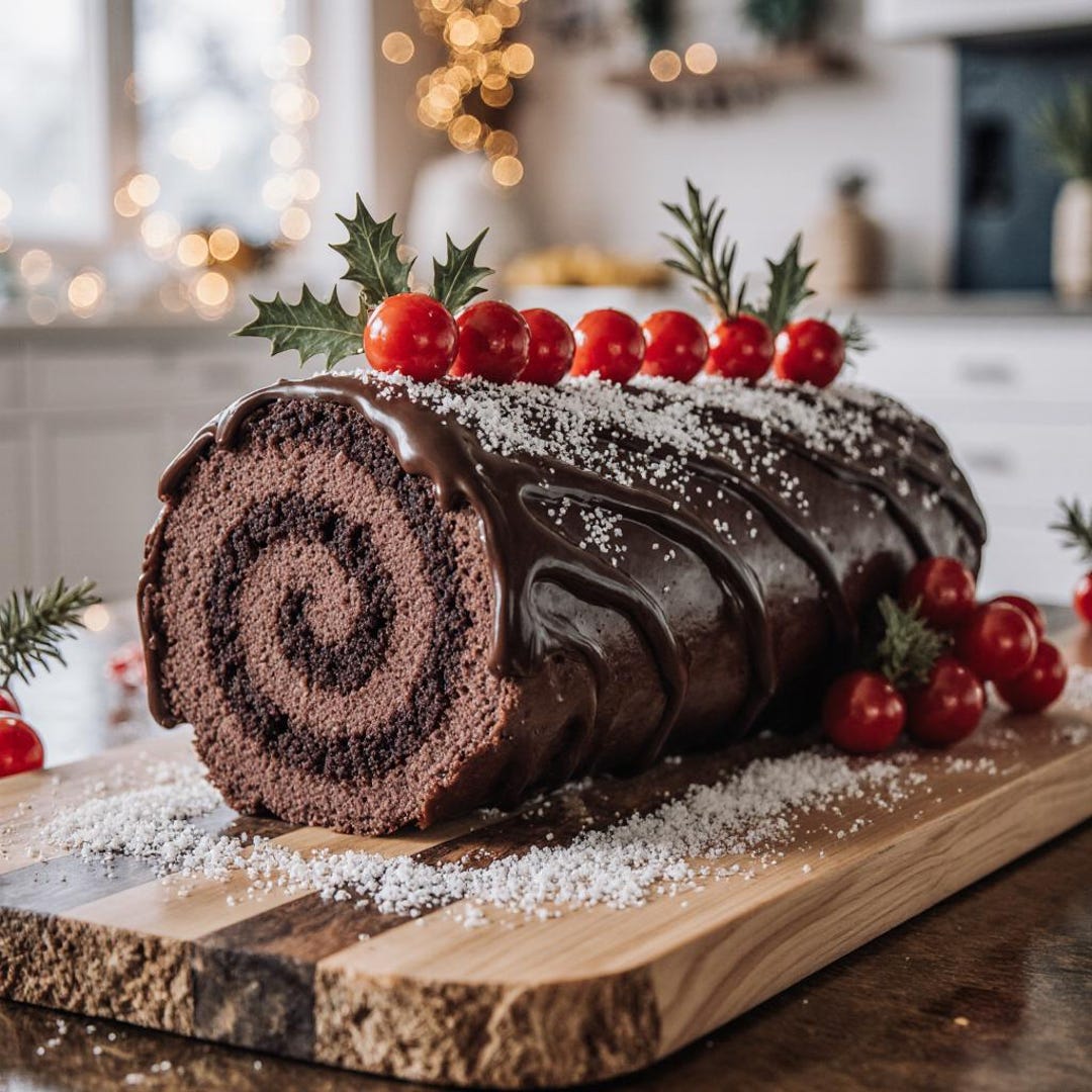 BEST RECIPE for Chocolate Yule Log Cake (bûche De Noël), Holiday ...