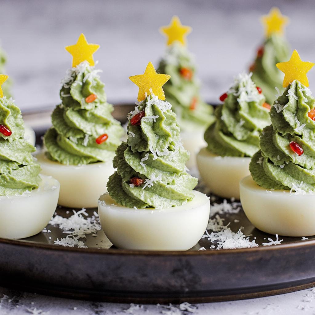 Christmas Tray These Christmas Tree Deviled Eggs Will Fly Off The Party ...