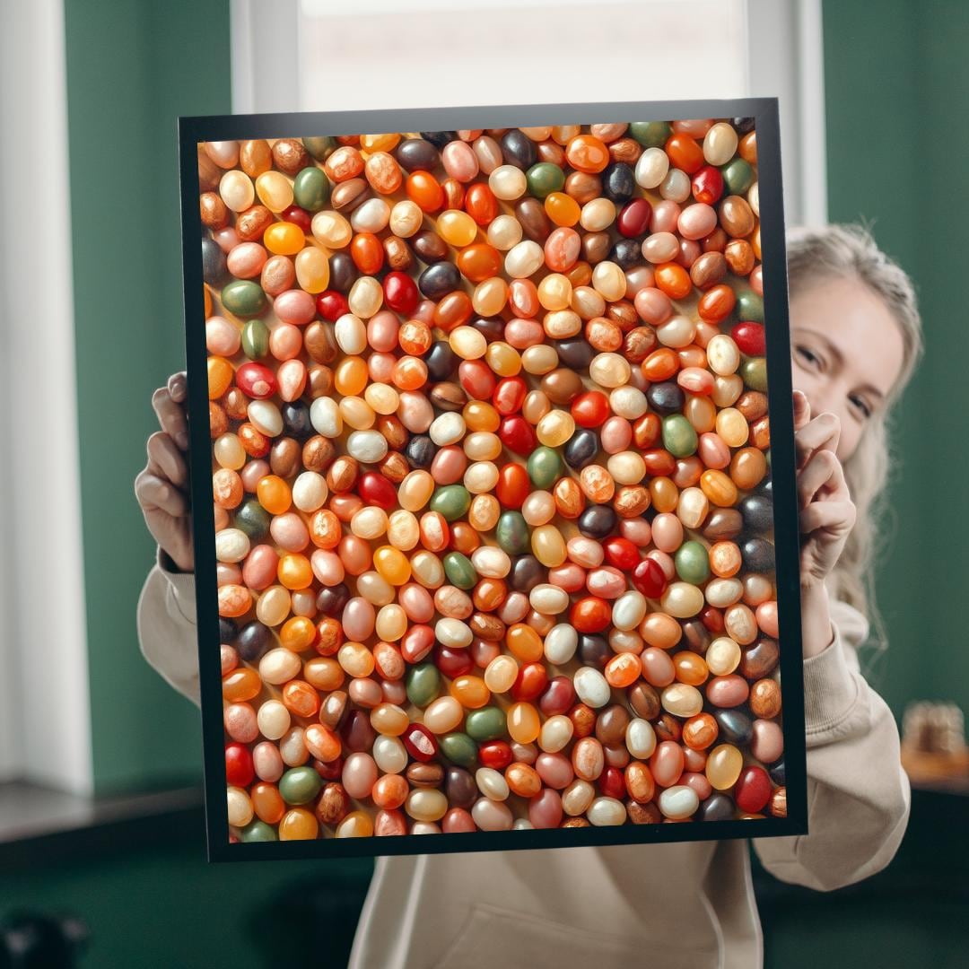 Chaotic Jelly Beans Puzzle, Vibrant Candy-themed Jigsaw, Earth Tones ...