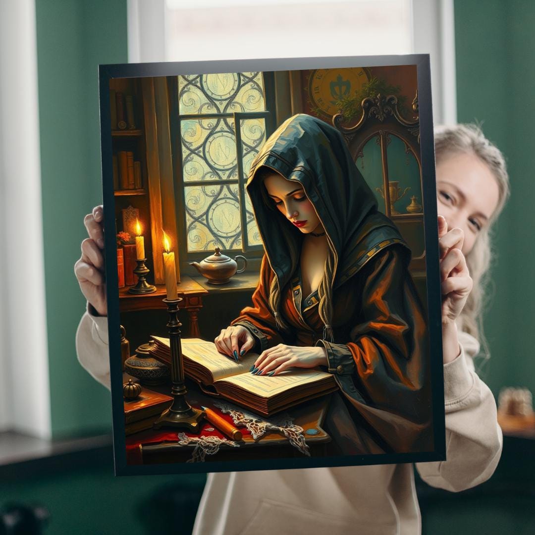 Mystical Gothic Art Puzzle: Study Room Scene (110-1014 Piece) - Etsy