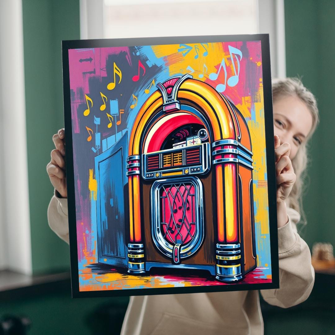 Retro Jukebox Puzzle - Pop Art Jigsaw Game, Fun Family Activity, Music ...