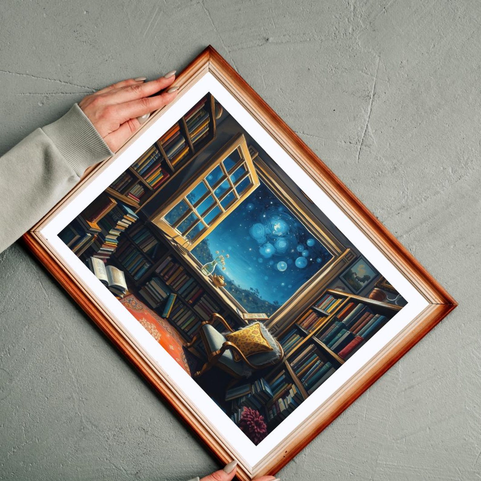 Cozy Library Jigsaw Puzzle: Starry Night Sky, Book Lover Gift - Etsy