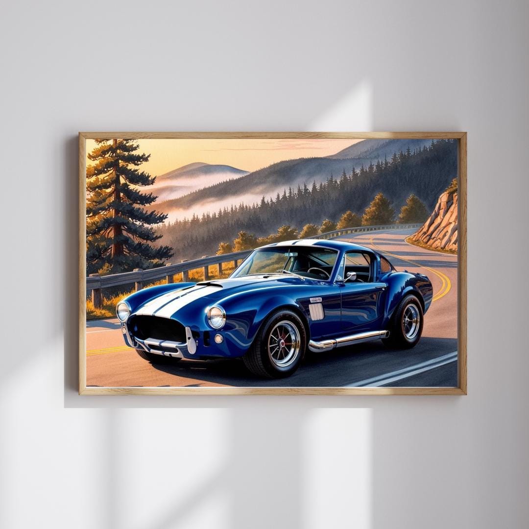1965 Shelby Cobra 427 Puzzle: Classic Muscle Car Jigsaw - Etsy