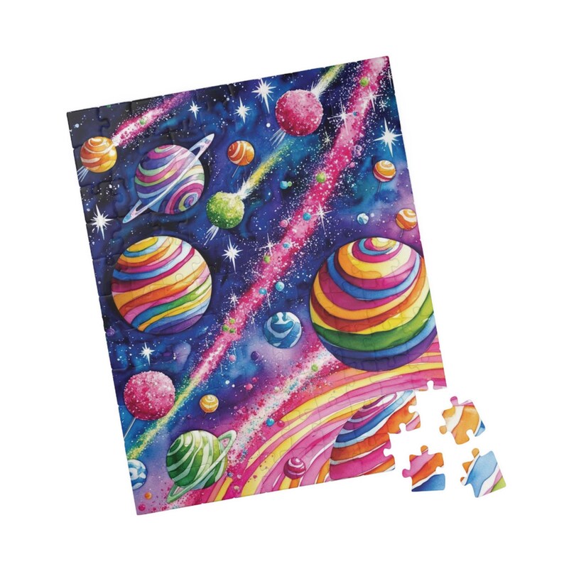 Puzzle, Candy Cosmos Trippy 110, 252, 520, 1014-piece - Swirling Candy ...