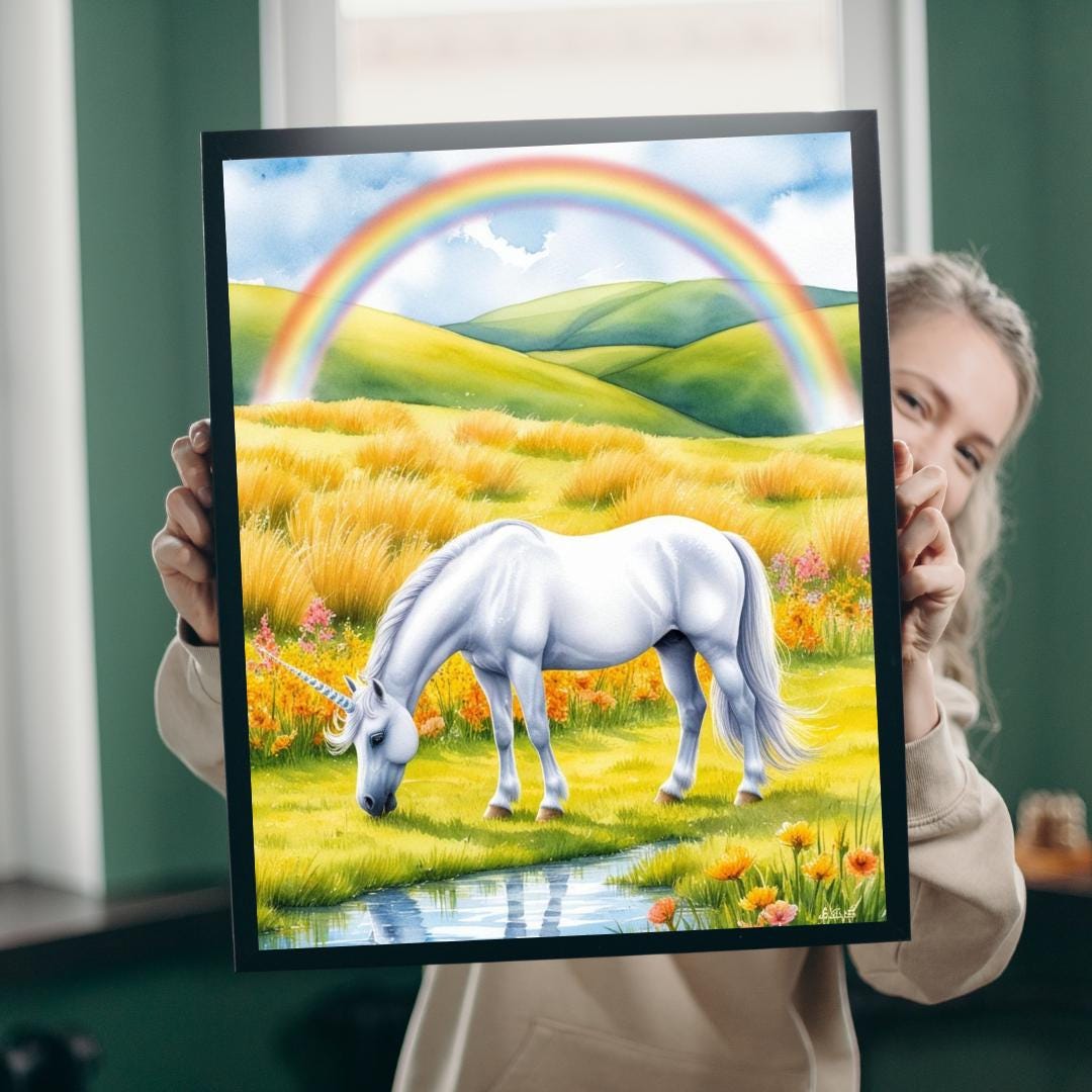 Mythical Unicorn Jigsaw Puzzle, Fantasy Landscape Puzzle Lover Gift ...