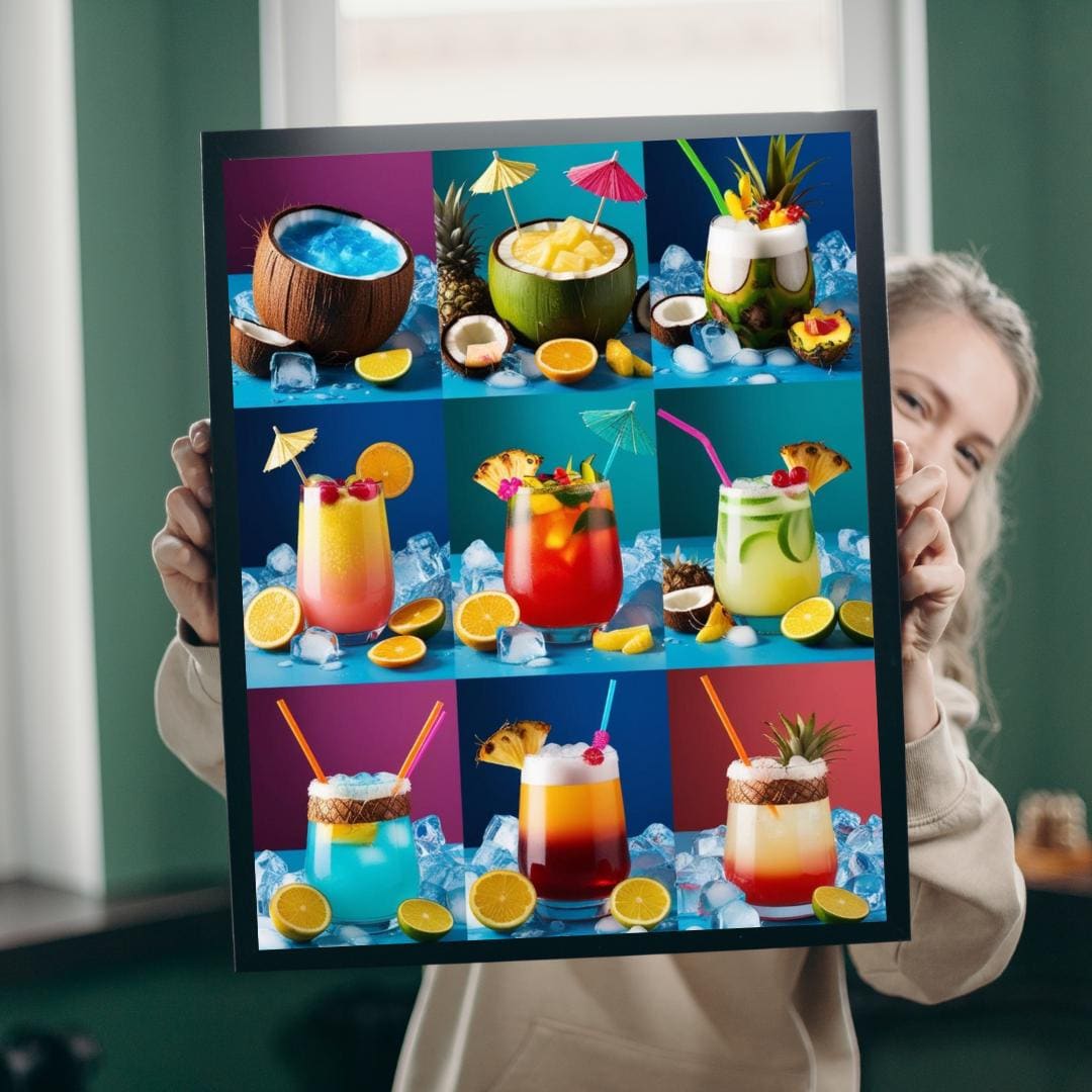 Tropical Cocktails Collage Jigsaw Puzzle: Fun Leisure Game - Etsy
