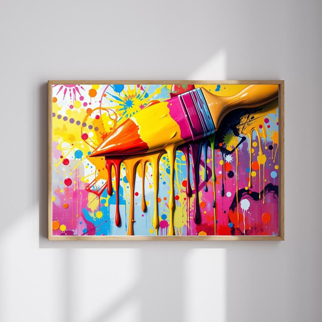Color Splash Pop Art Jigsaw Puzzle: Vibrant Family Fun - Etsy