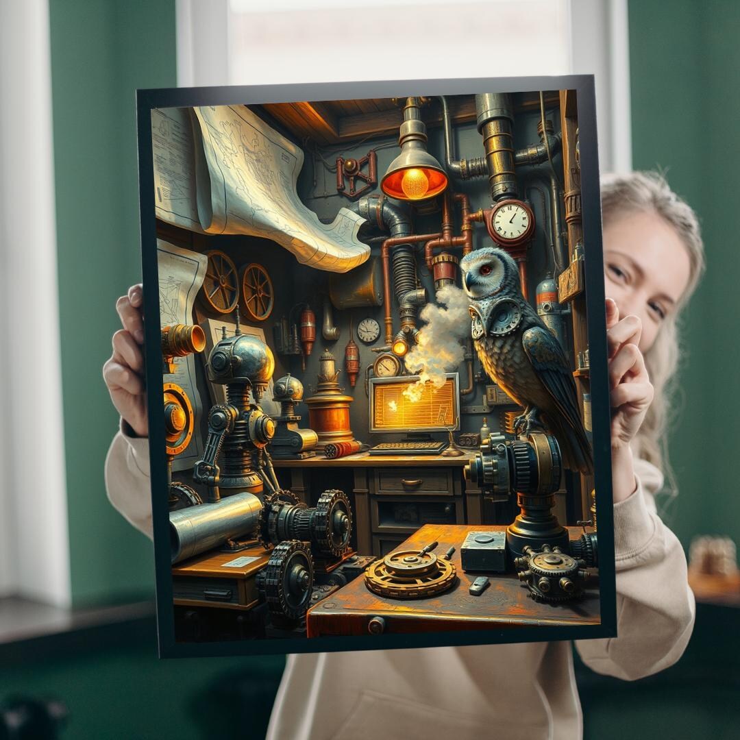 Steampunk Inventor's Workshop Puzzle: Vintage Mechanics, Family ...