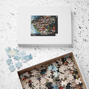 Whimsical Stacked Houses Puzzle (110, 252, 520, 1014-piece), 3D Effect ...
