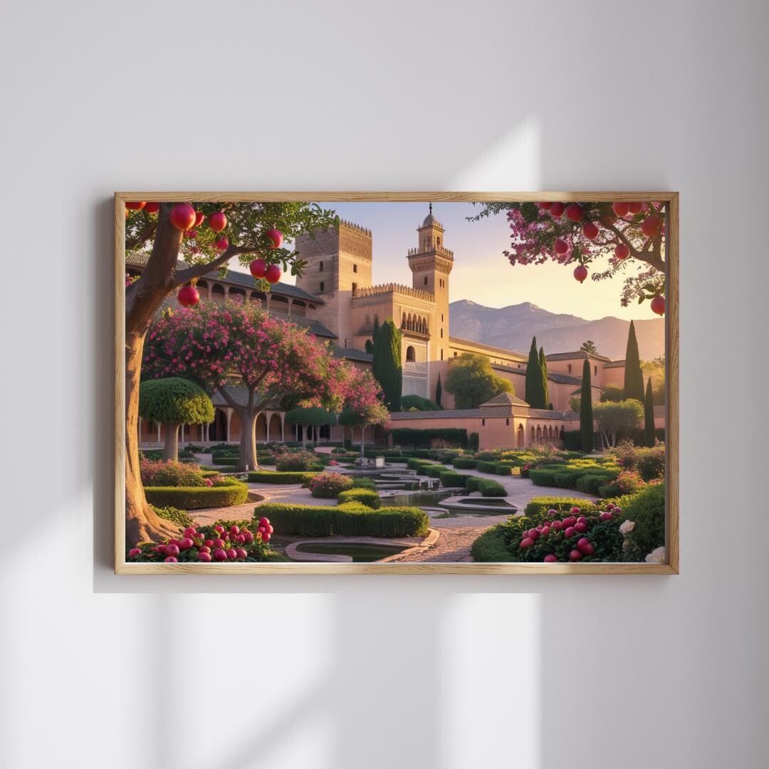 Alhambra Palace Landmark Puzzle, Spanish Architecture Jigsaw Game ...