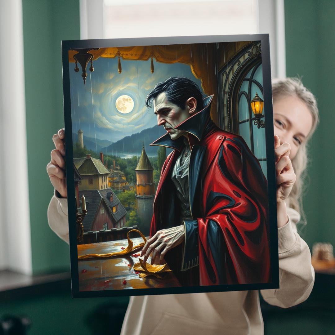 Gothic Vampire Puzzle, Perfect for Halloween, Horror Decor, Family Game ...