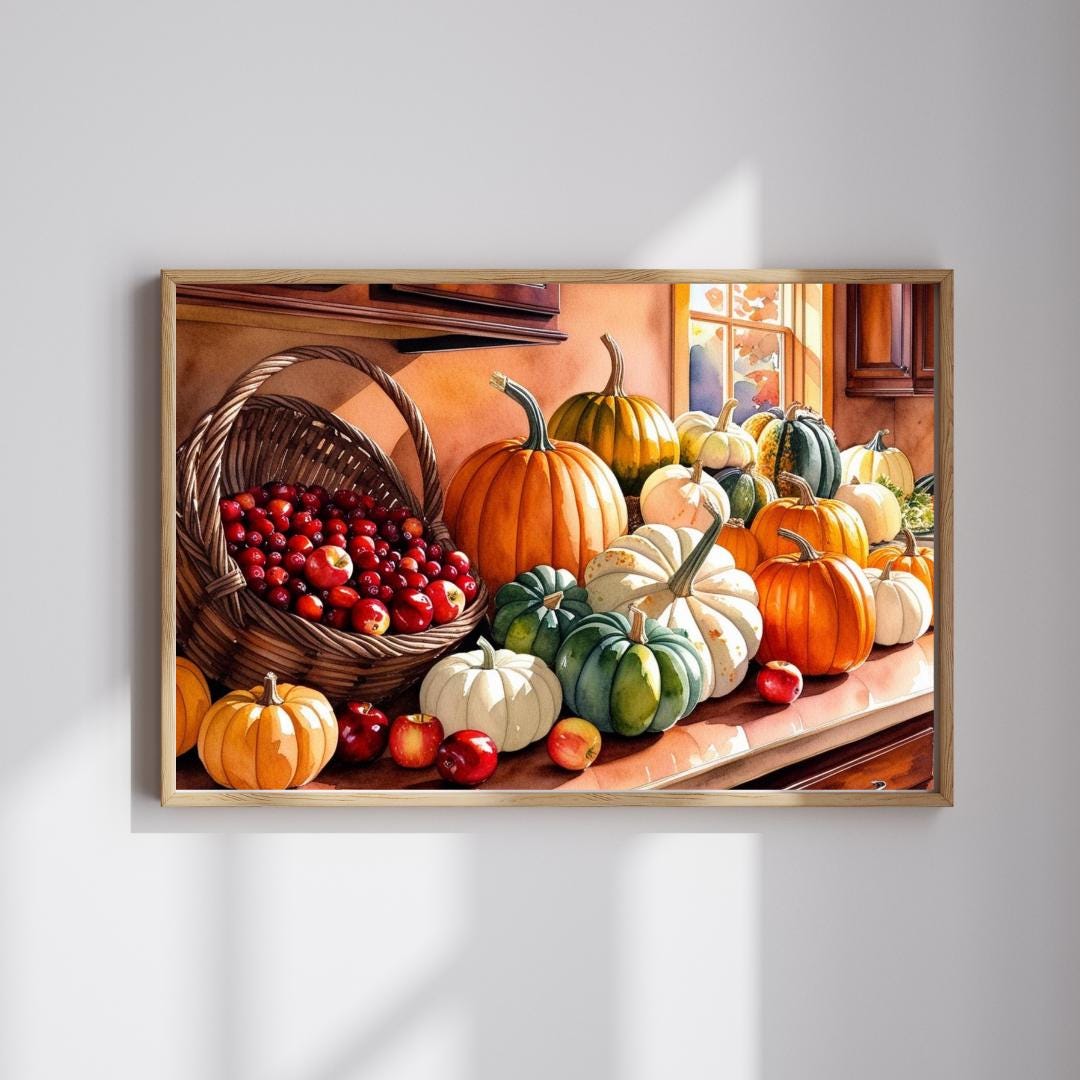 Autumn Harvest Puzzle, Countertop With Pumpkins and Apples, 110-1014 ...
