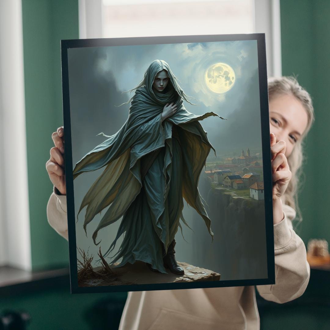 Gothic Puzzle, Banshee Design 110-1014 Piece Jigsaw, Moonlit Village ...