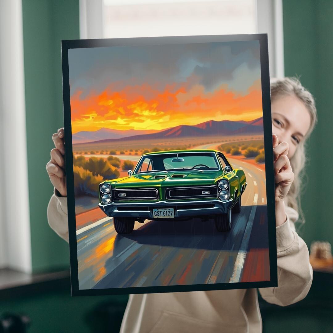 1966 GTO Puzzle: Nostalgic Car Jigsaw Puzzle - Etsy