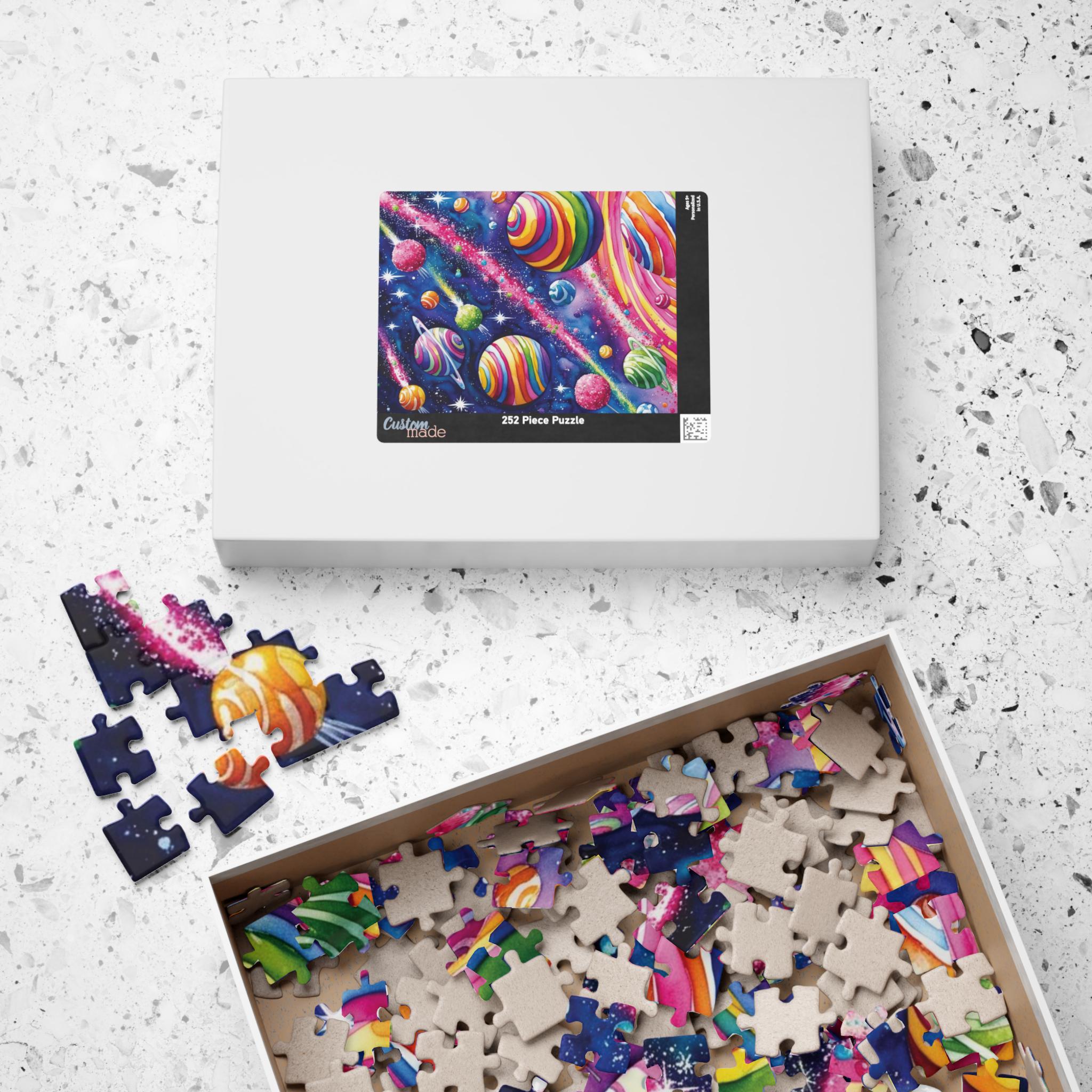 Puzzle, Candy Cosmos Trippy 110, 252, 520, 1014-piece - Swirling Candy ...