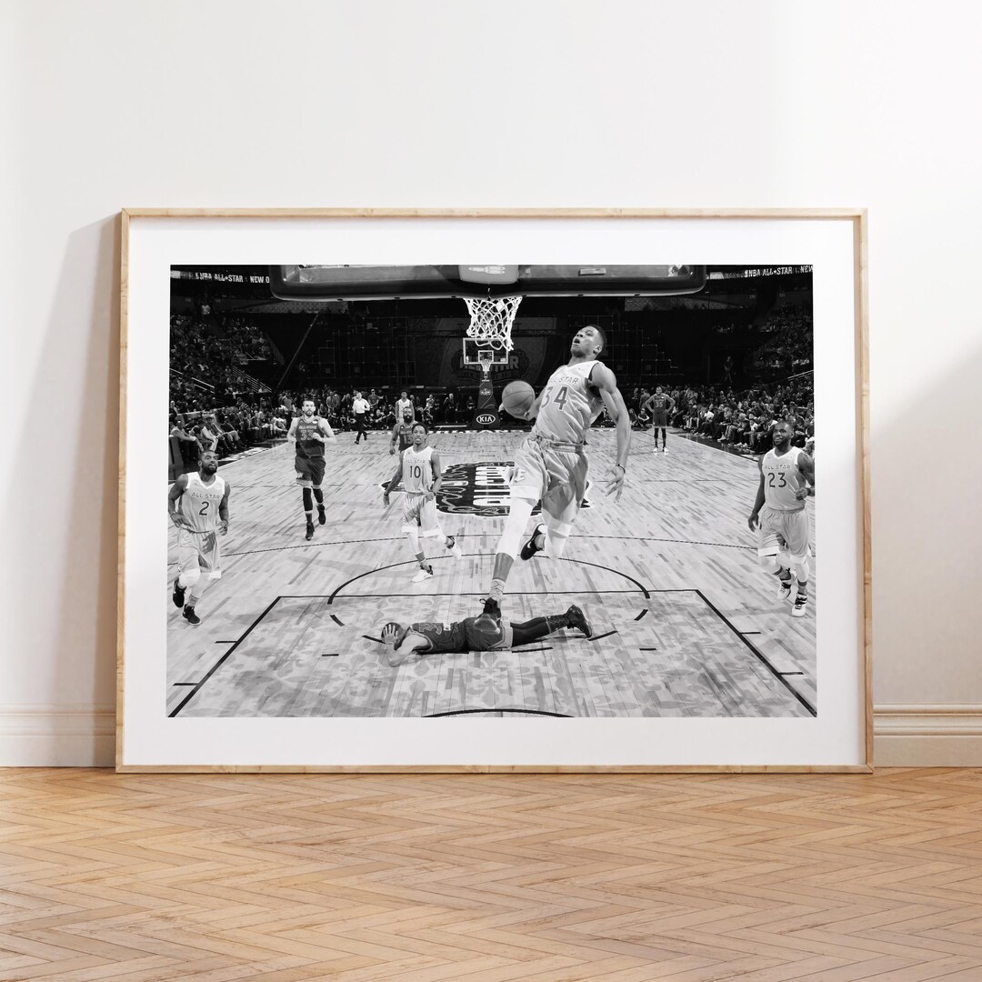 Giannis Antetokounmpo, Greek Freak, All-nba, Black and White Wall Art ...