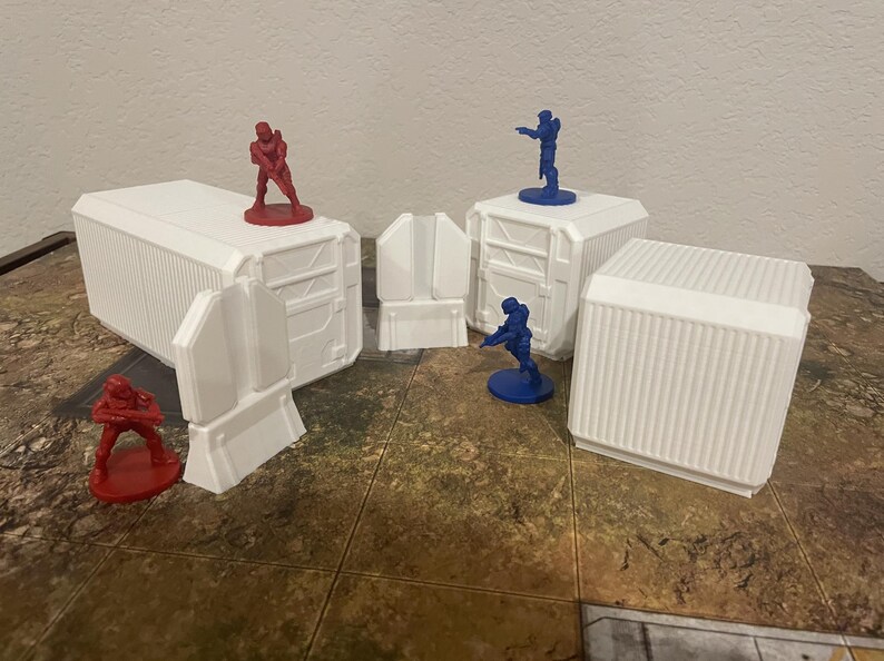 Halo Containers & Barriers – 3D Printed Terrain for Tabletop Wargaming ...