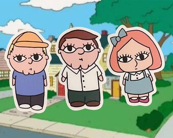 TV Series Family Guy Set A - 50 Waterproof Stickers - Etsy