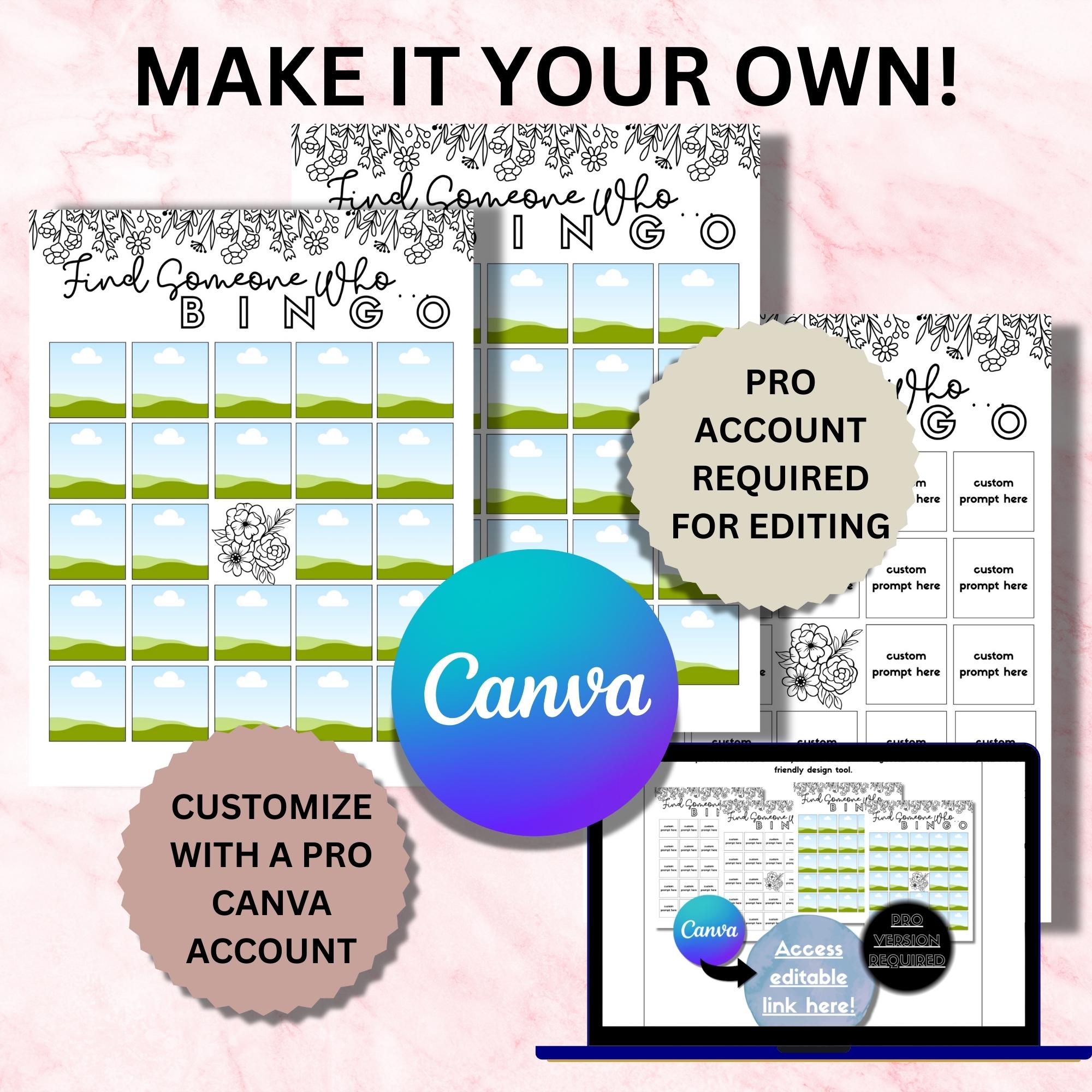 Find Someone Who Bingo | Printable Icebreaker Game | Team Building ...