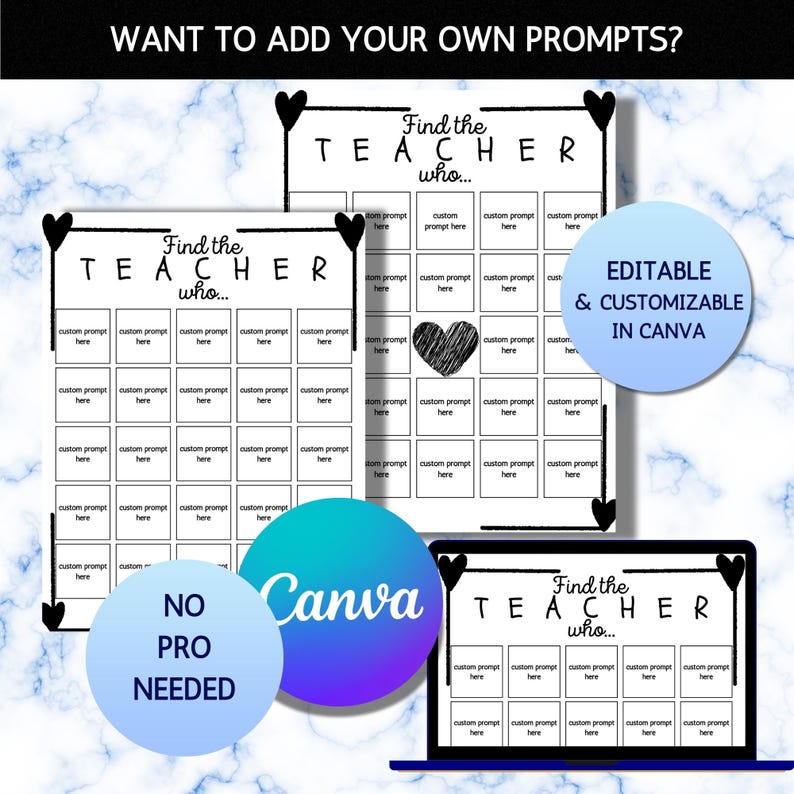 Teacher Trivia Bingo Game – Funny Teacher Bingo | Teacher Appreciation ...