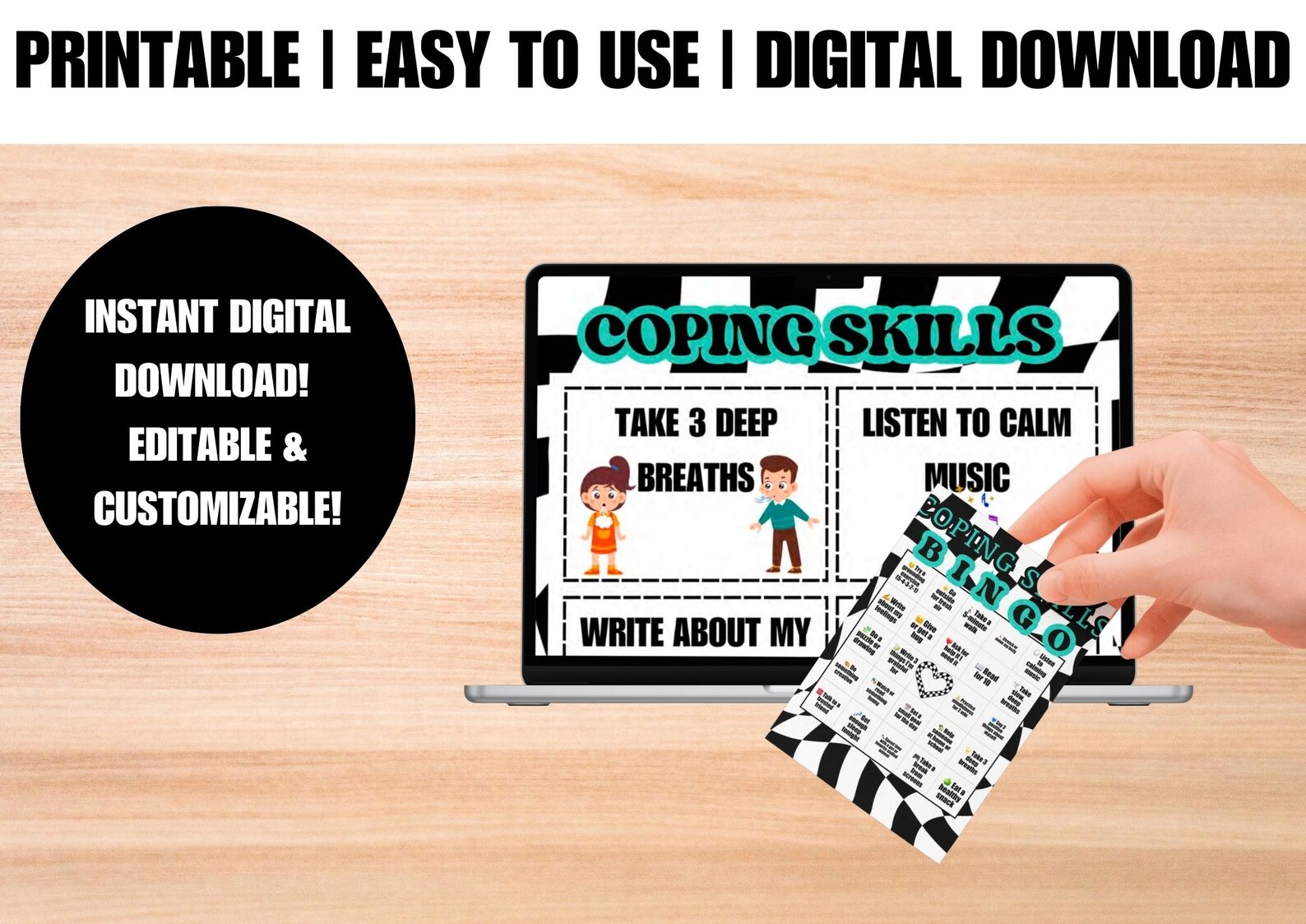 Coping Strategies Bingo | Social Emotional Learning Activity ...