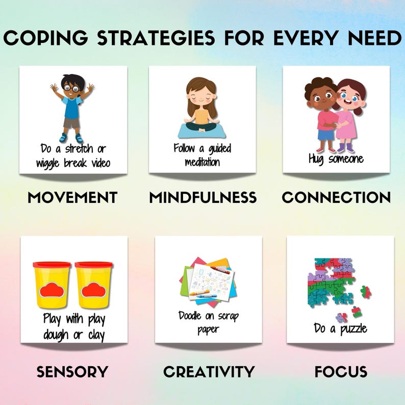 Mental Health Bingo Game for Kids – 100 Unique SEL Bingo Cards + 100 ...