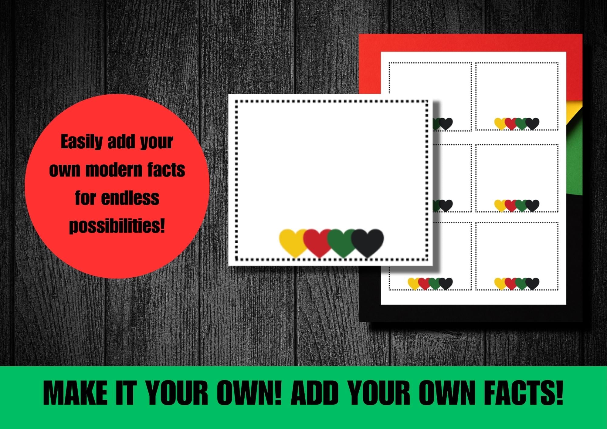 Modern Black History Month Bingo Game | Editable PDF | Fun Black ...