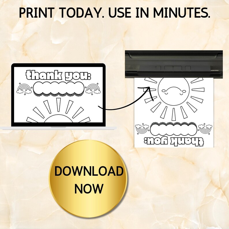 Thank You Teacher Printable – Coloring Card in 3 Sizes | End of Year ...